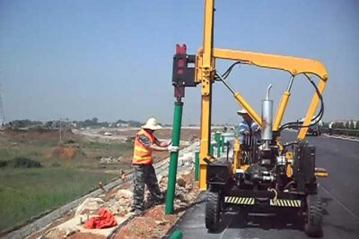 Highway Guardrail Construction Pile Driver - RoadSky