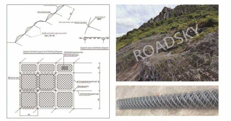 Rockfall Netting - Slope Protection Netting Suppliers - RoadSky